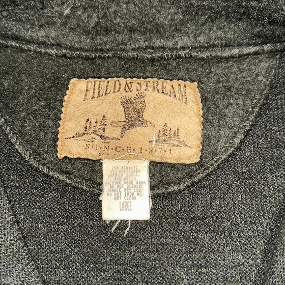 Field & Stream | Sweaters | Vintage 9s Field Stream Made In Usa Fleece ...